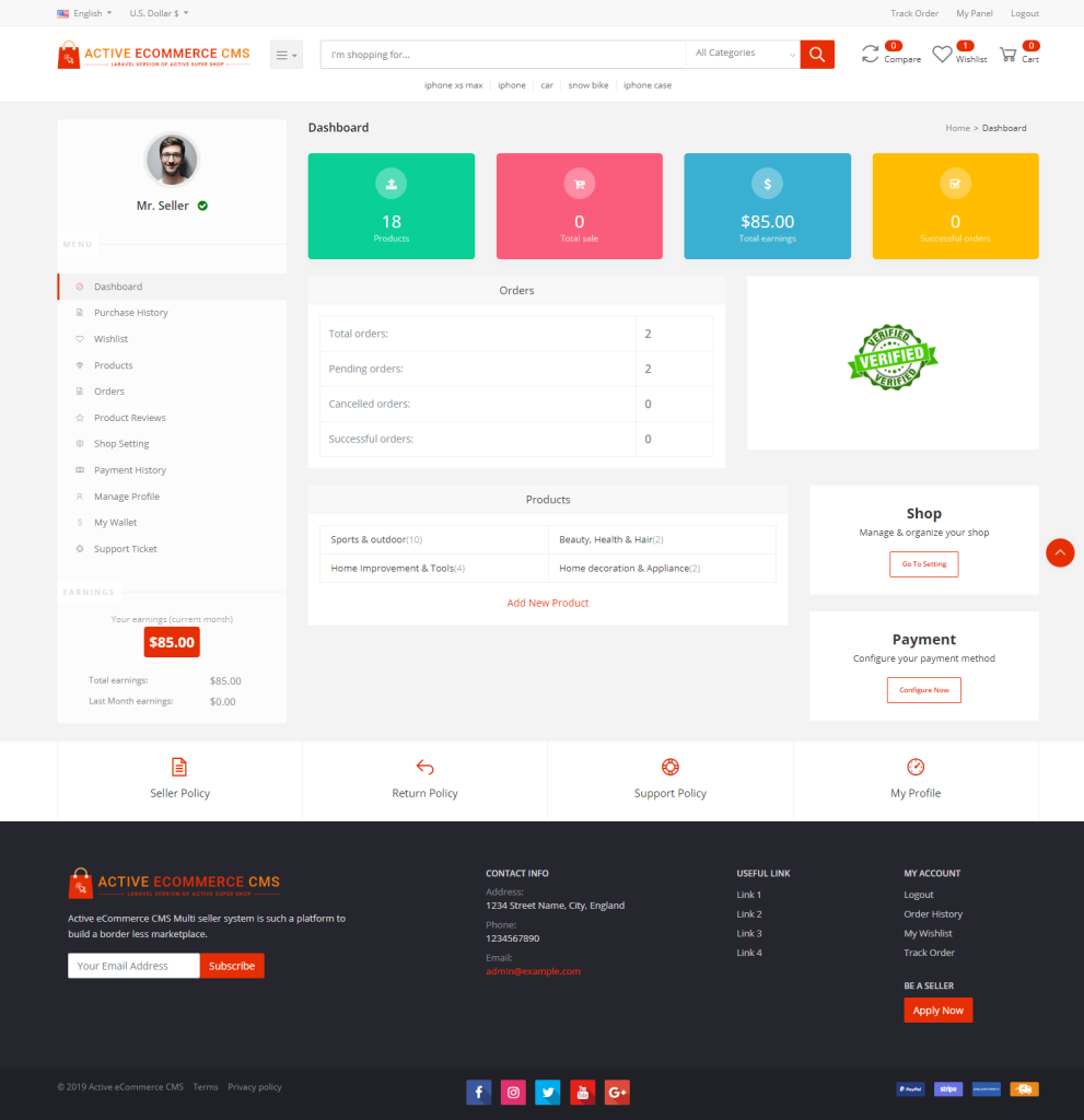 Site Ecommerce Clé en main (CMS) – SILVERTECH TECHNOLOGIES